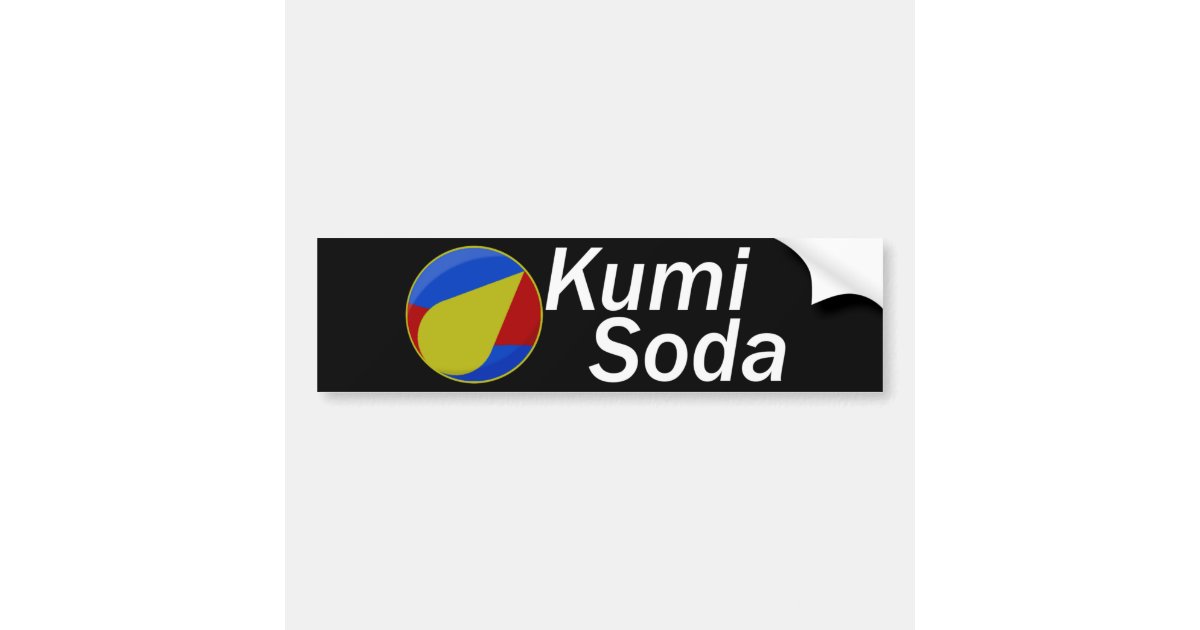 Kumi Soda Full Logo Bumper Sticker | Zazzle