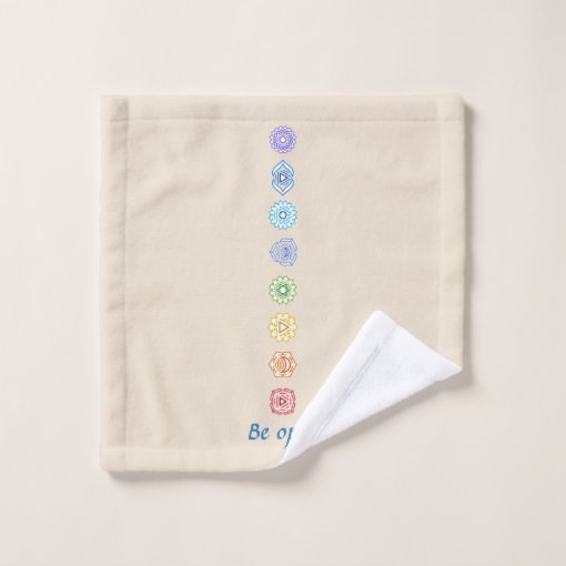 Kundalini Yoga Chakras Be Open Bath Towel Set | Zazzle