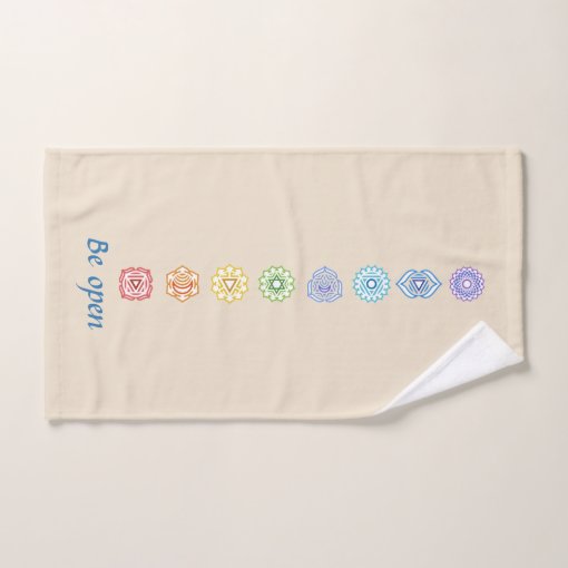 Kundalini Yoga Chakras Be Open Bath Towel Set | Zazzle