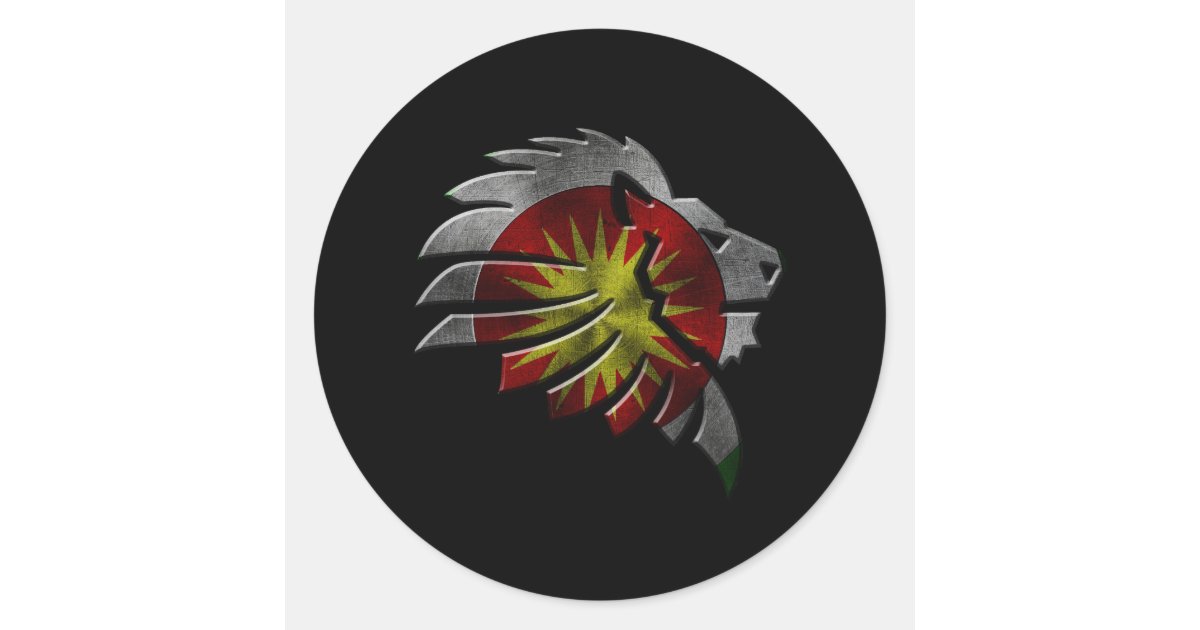 Kurdistan Classic Round Sticker | Zazzle