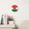 kurdistan emblem round clock | Zazzle