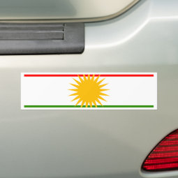 Kurdistan Flag Bumper Sticker | Zazzle