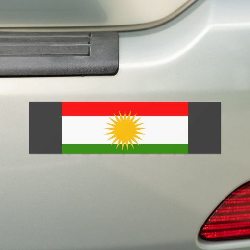 Kurdistan Flag Bumper Sticker | Zazzle