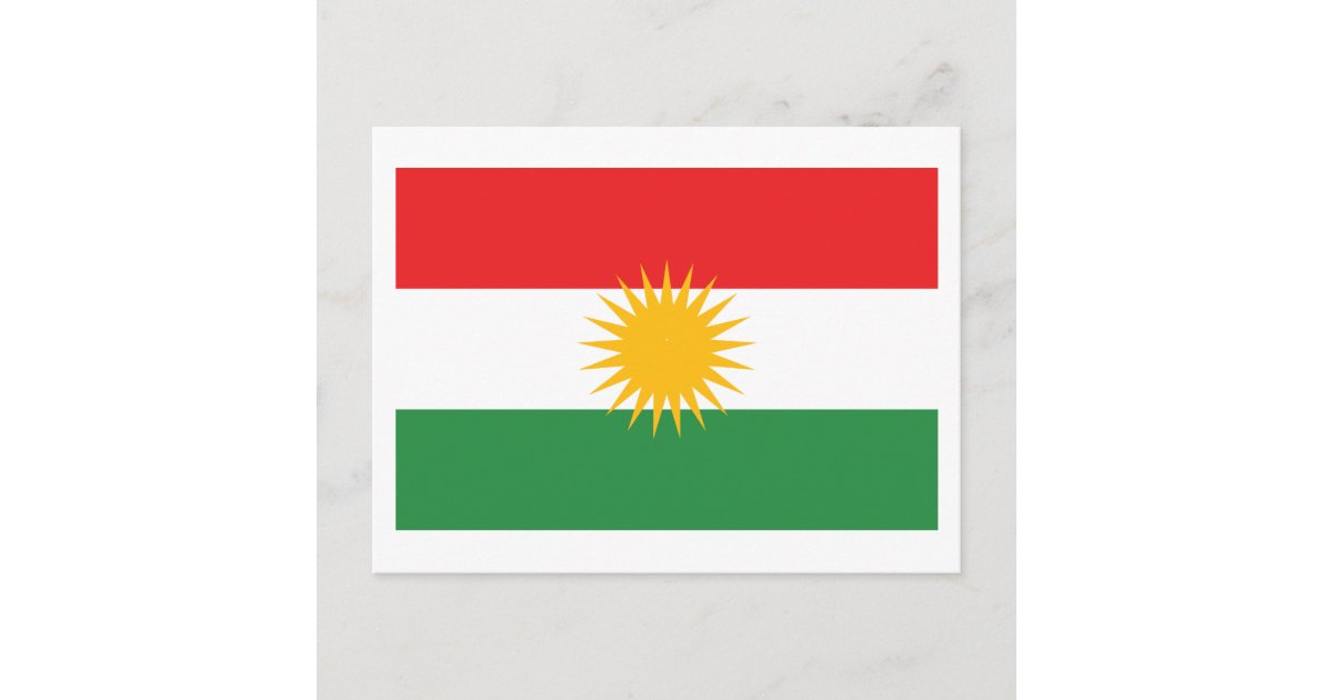 Kurdistan Flag Postcard | Zazzle