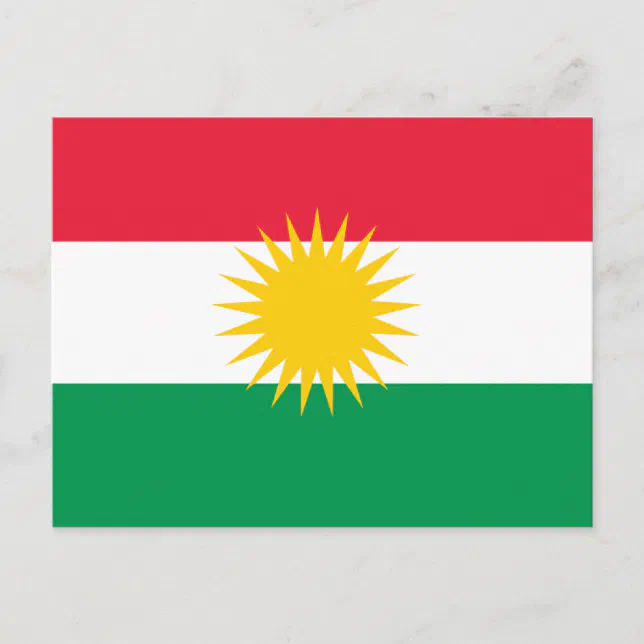 Kurdistan Flag Postcard | Zazzle