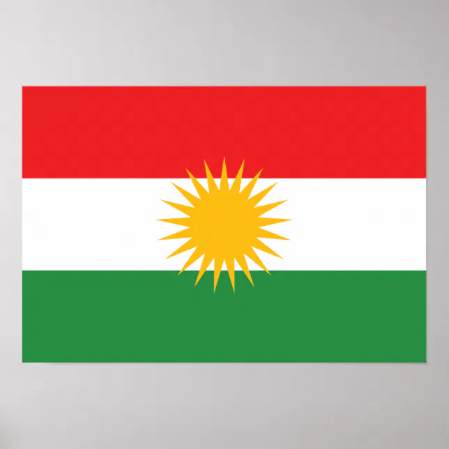Kurdistan Flag Poster | Zazzle
