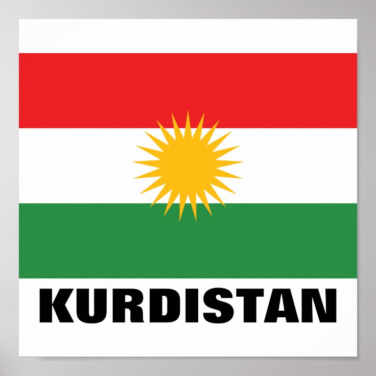 Kurdistan Flag Poster | Zazzle