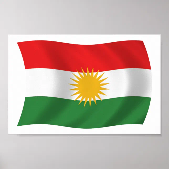 Kurdistan Flag Poster Print | Zazzle