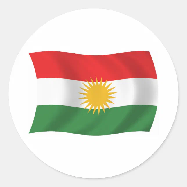 Kurdistan Flag Sticker | Zazzle