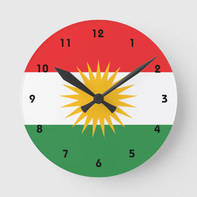 kurdistan round clock | Zazzle