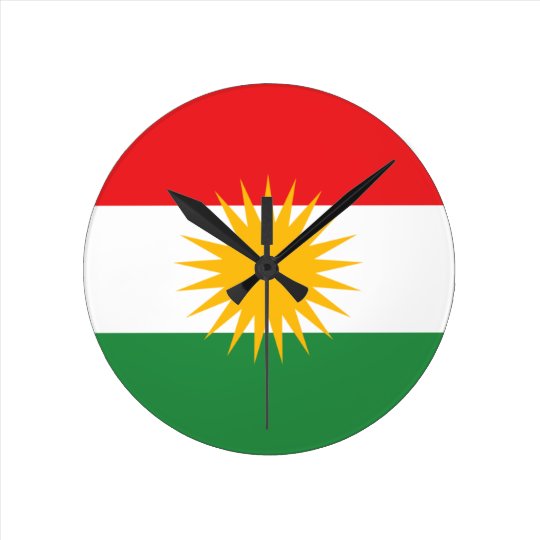 kurdistan round clock | Zazzle.com