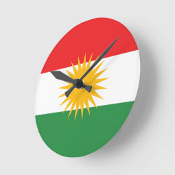 kurdistan round clock | Zazzle
