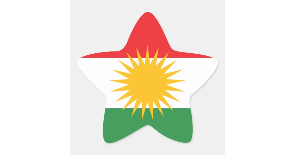 kurdistan star sticker | Zazzle