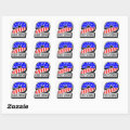 Kustom 2 Fast Eddie All American Decal Square Sticker | Zazzle