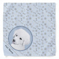 Kuvasz Painting Hungarian Cute Original Dog Art Bandana | Zazzle