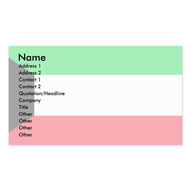 Kuwait Flag Business Card Templates