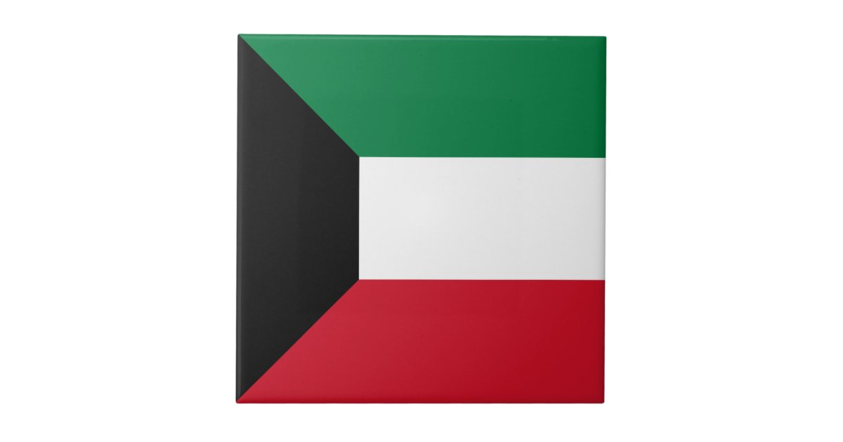 Kuwait Flag Ceramic Tile | Zazzle