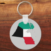 Kuwait Flag Map Keychain | Zazzle