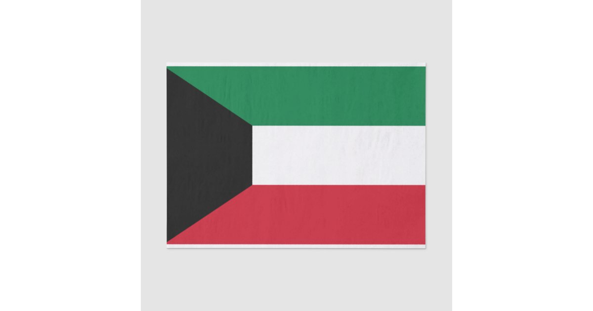 Kuwait Flag Tissue Paper | Zazzle