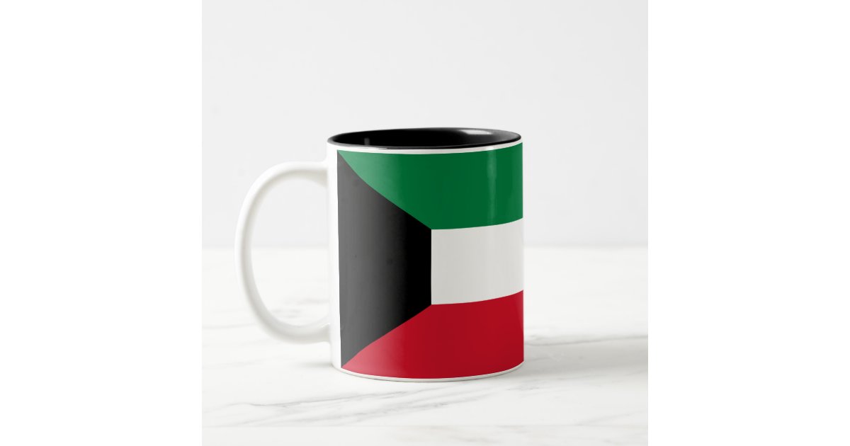 Kuwait Flag Two-Tone Coffee Mug | Zazzle