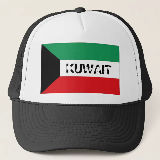 Kuwait kuwaiti flag souvenir hat | Zazzle