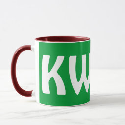 Kuwait* KW Country Code Mug | Zazzle