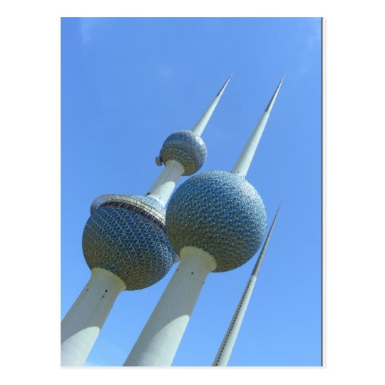 Kuwait towers the Symbol of Kuwait Postcard | Zazzle.com