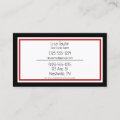 KW Colors Double Black Business Card | Zazzle
