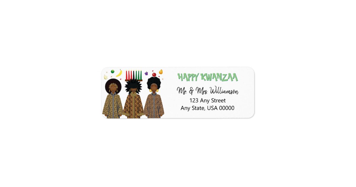 Kwanzaa African American Choir Label | Zazzle