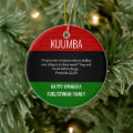 Kwanzaa KUUMBA Ceramic Ornament | Zazzle