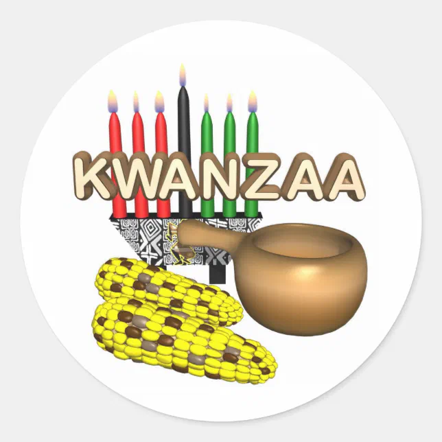 Kwanzaa Purpose Holiday Classic Round Sticker | Zazzle