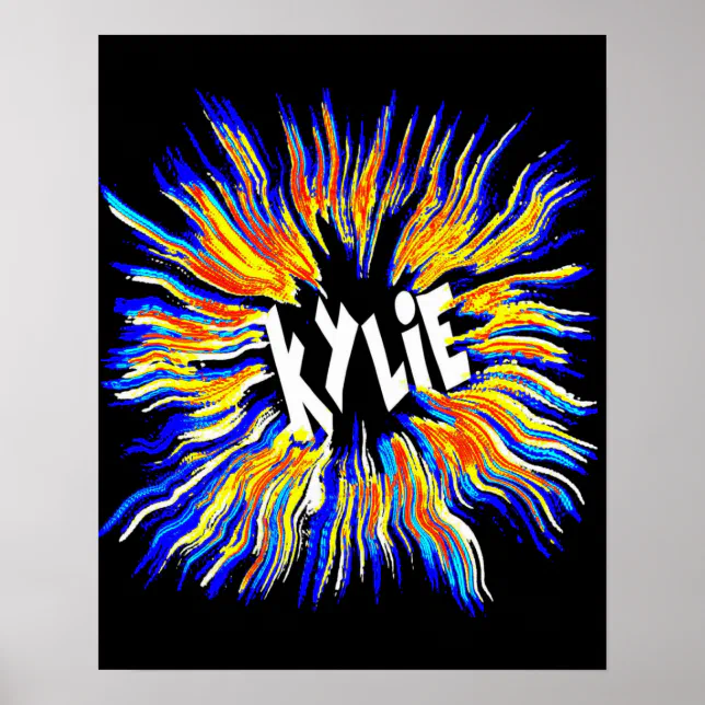 Kylie Name Art Poster | Zazzle