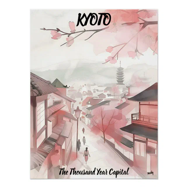 Kyoto: A Thousand-Year Capital Poster | Zazzle