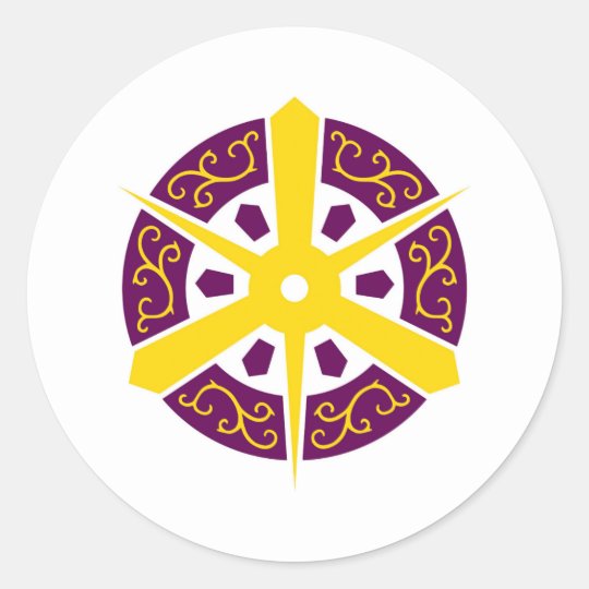 Kyoto city flag Kyoto prefecture japan symbol Classic Round Sticker ...