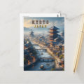 Kyoto Japan Landscape Travel Vintage Postcard | Zazzle