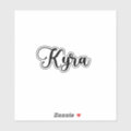 Kyra Name - Handwritten Calligraphy Sticker | Zazzle