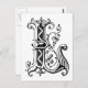 L Decorative Letter Postcard | Zazzle