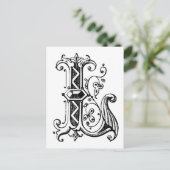 L Decorative Letter Postcard | Zazzle