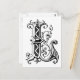 L Decorative Letter Postcard | Zazzle