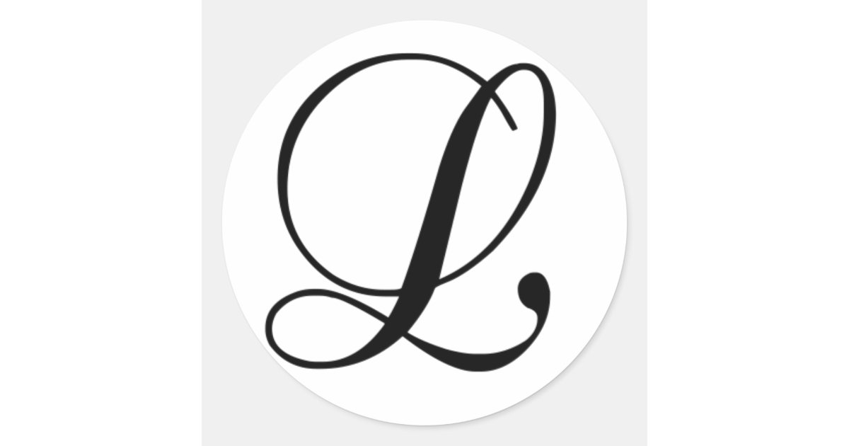 L sticker | Zazzle