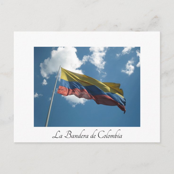 La bandera de Colombia Postcard | Zazzle