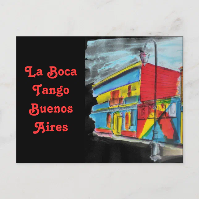 La Boca Tango Postcard | Zazzle