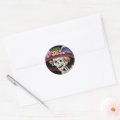 La Calavera Catrina [stickers] Classic Round Sticker | Zazzle