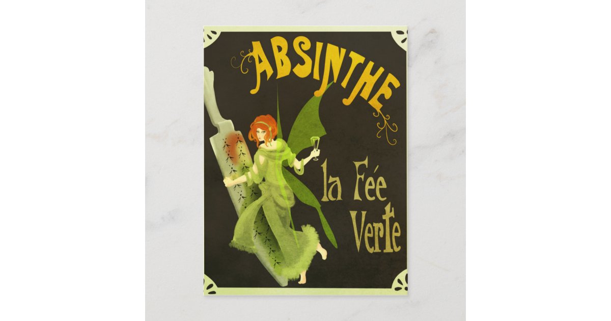 La Fee Verte Postcard | Zazzle