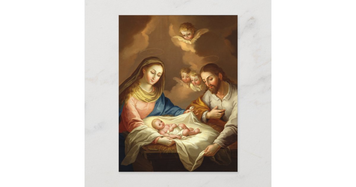"La Natividad" art postcard | Zazzle