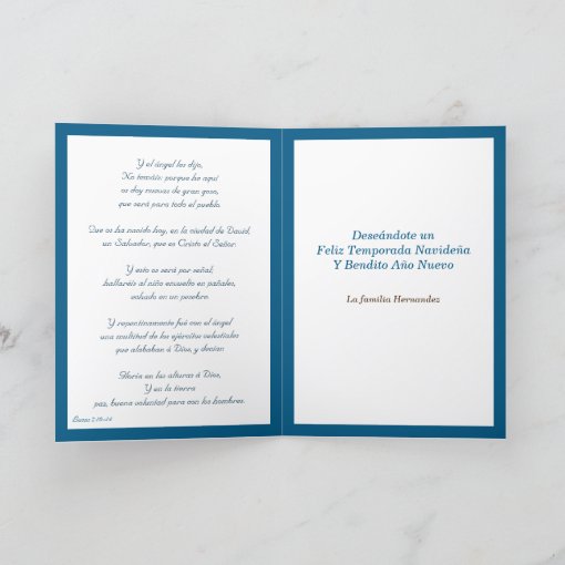 La Navidad Nativity Religious Spanish Christmas Holiday Card | Zazzle