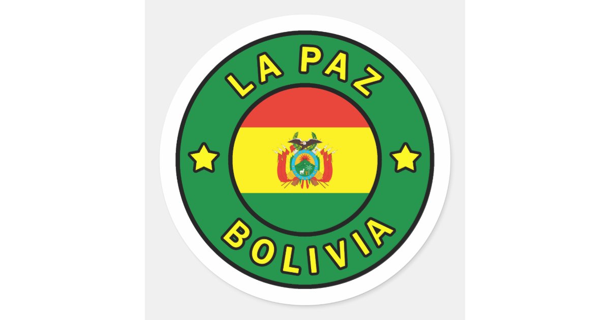 La Paz Bolivia Classic Round Sticker | Zazzle