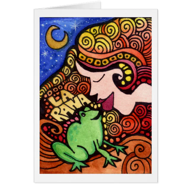 La Rana / The Frog Loteria Card | Zazzle