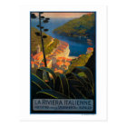 La Riviera Italienne Portofino Travel Poster 1920 Postcard | Zazzle.com
