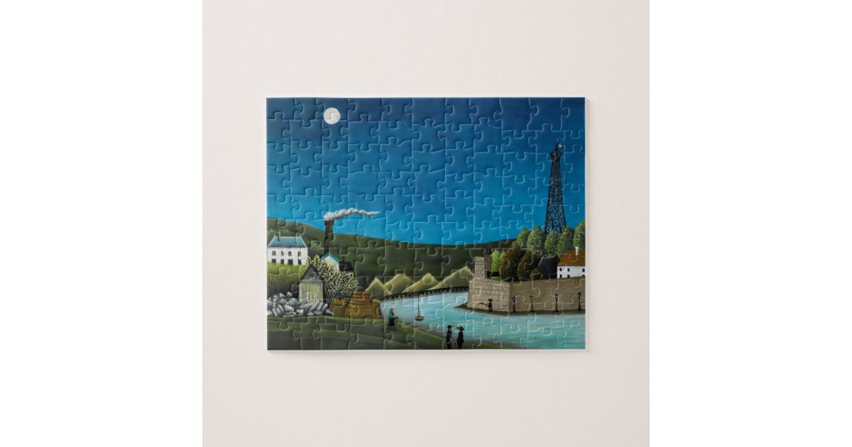 La Seine a Suresnes by Henri Rousseau, Vintage Art Jigsaw Puzzle | Zazzle